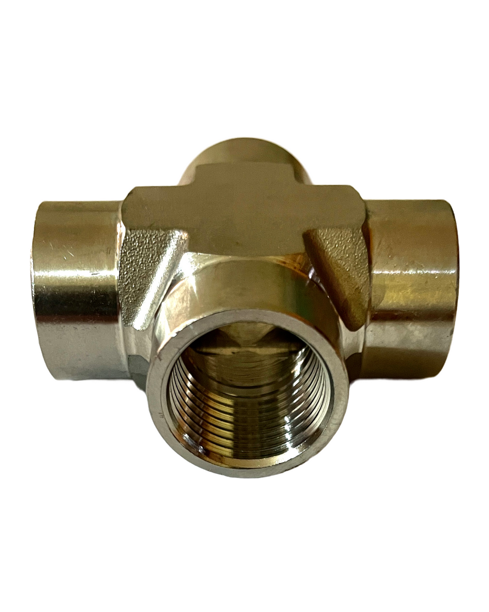 NPT Stainless Steel 304 Cross Fitting 4 Way 4x FNPT – Quality Stainless ...