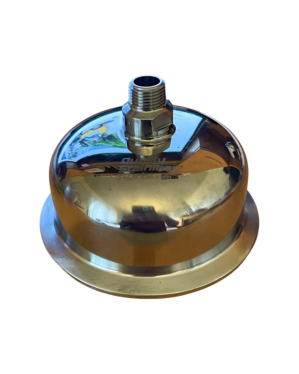 4" Tri Clamp Reducer - Spool Reducer or Cap in 3/8" or 1/2" MNPT ...