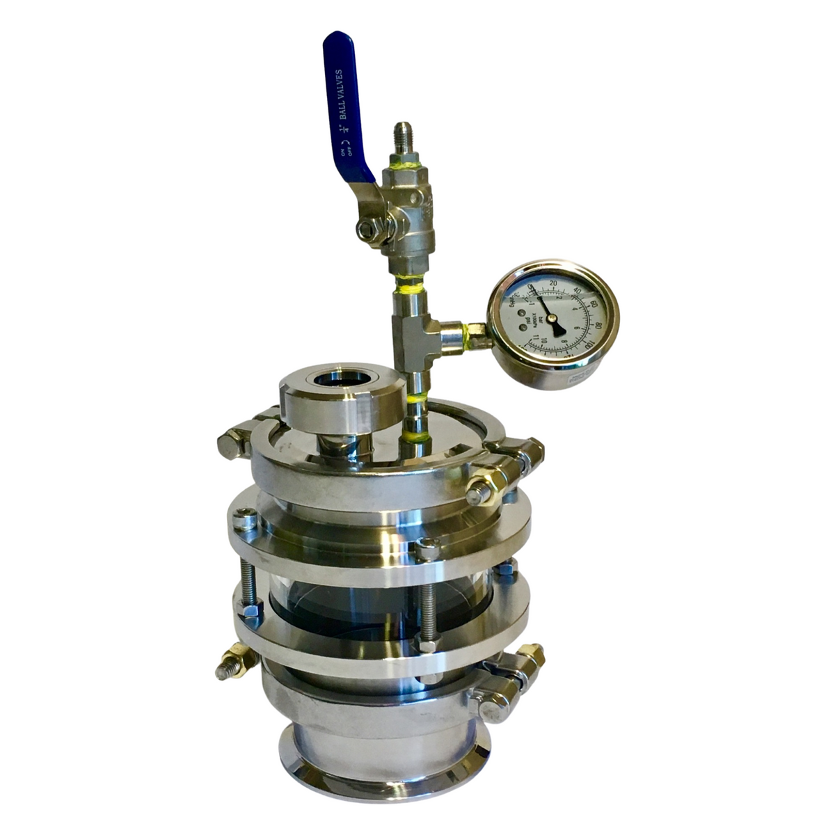 4" Diamond Miner SS304 Closed Loop Extractor Splatter Platter Dual Sig ...